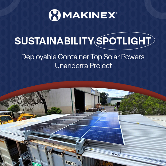 Deployable Container Top Solar Powers Unanderra Rail Infrastructure Project